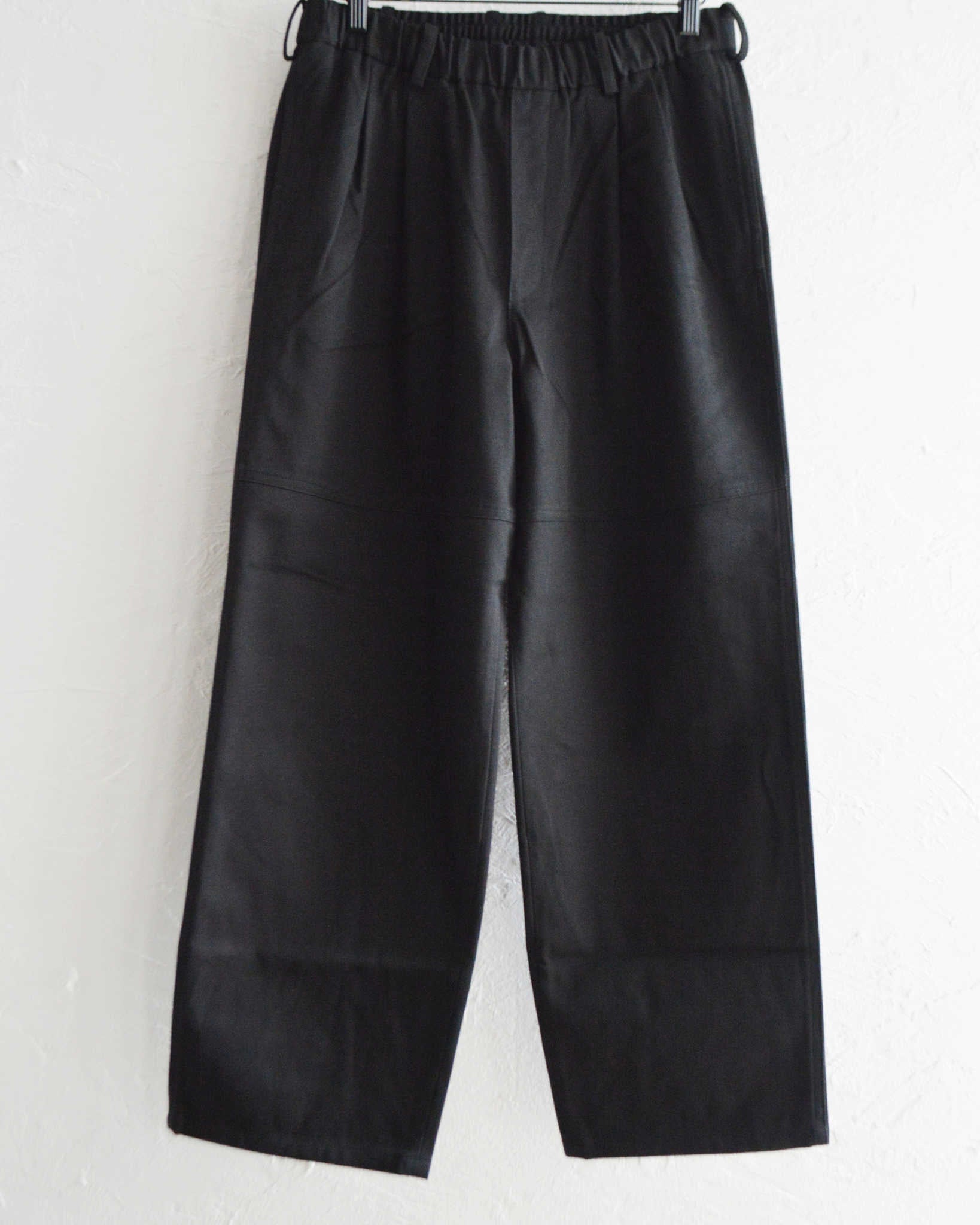 LAMOND ラモンド / FULLER CHINO CROSS BOLD FIT PANTS フラーチノクロスボールドパンツ (BLACK